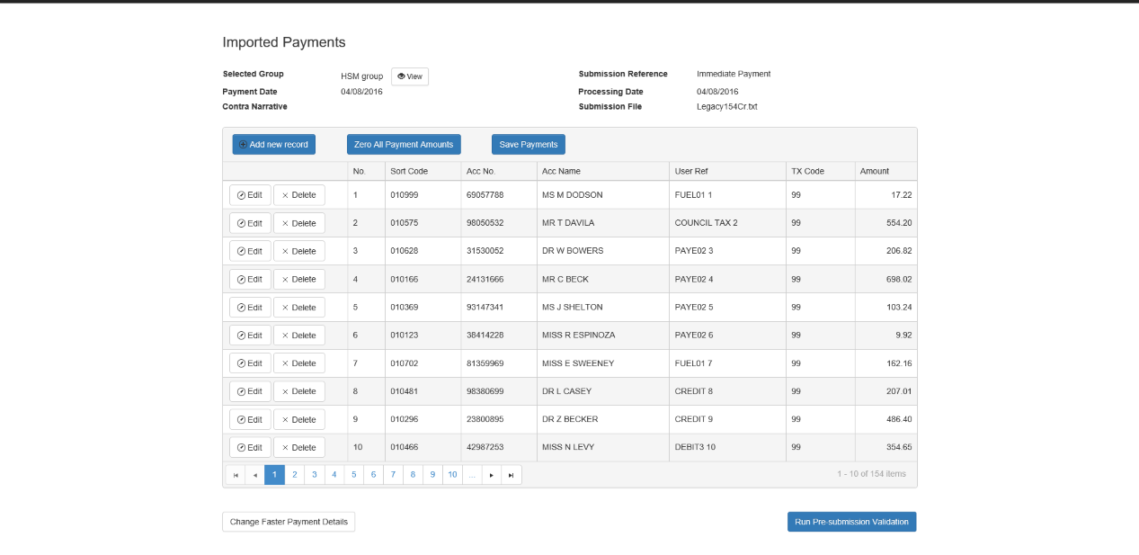 Create Faster Payment Submission From File