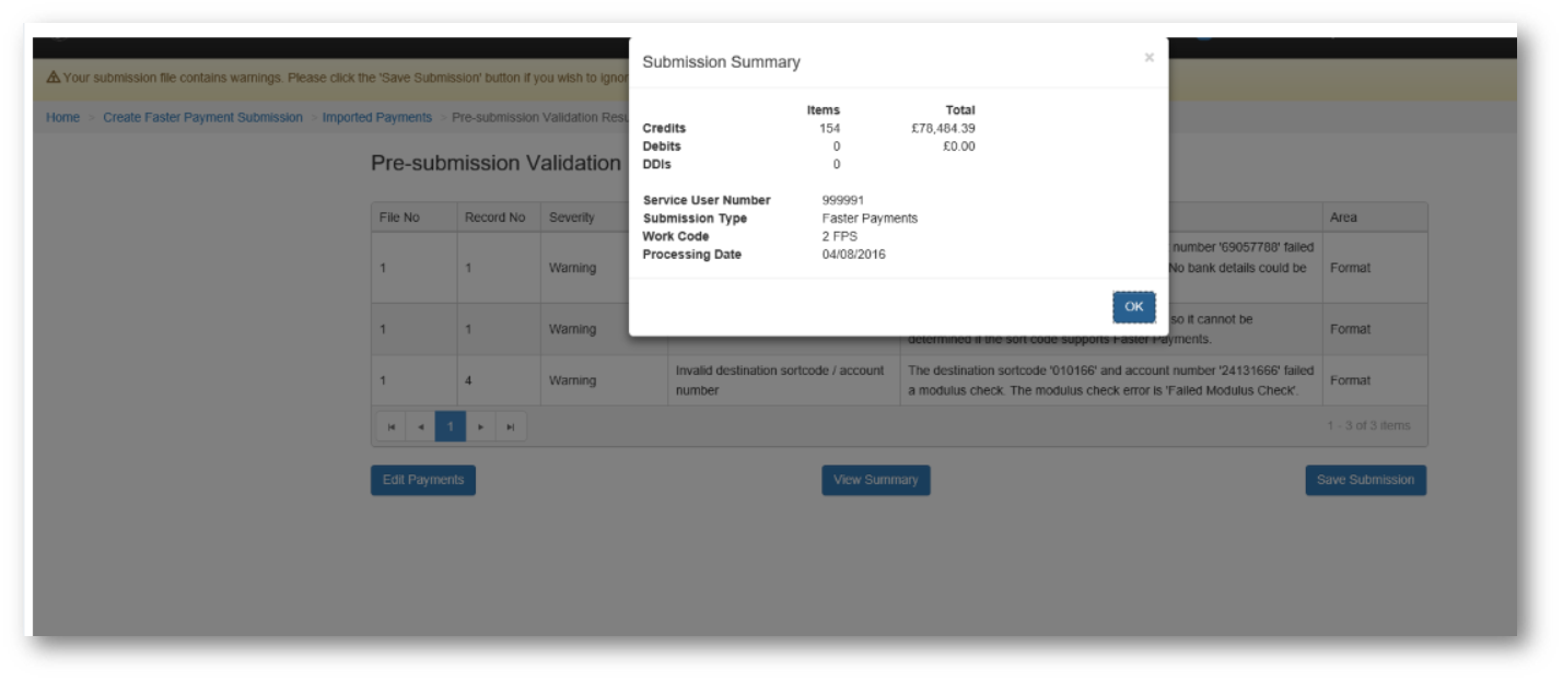 Create Faster Payment Submission From File