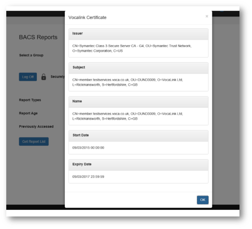 Download BACS Reports