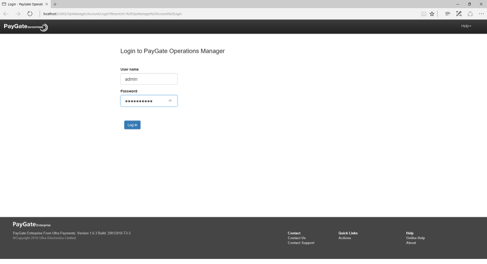 PayGate Enterprise Operations Manager