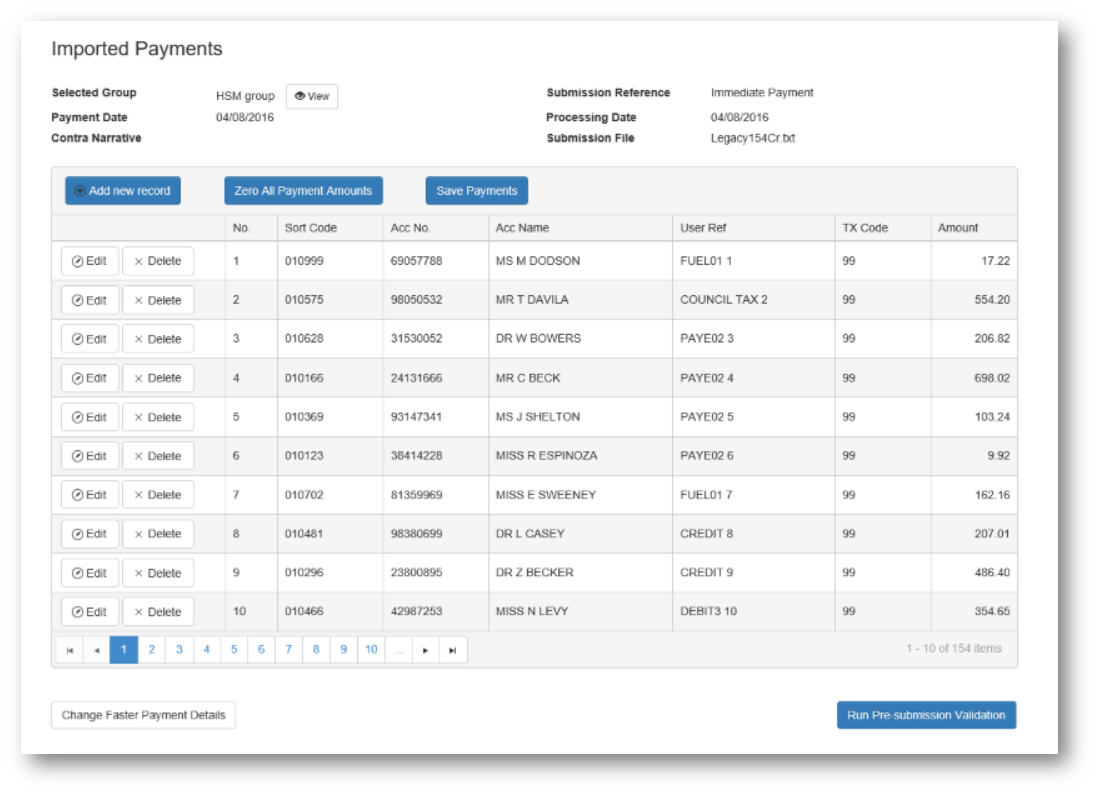 Create Faster Payment Submission From File
