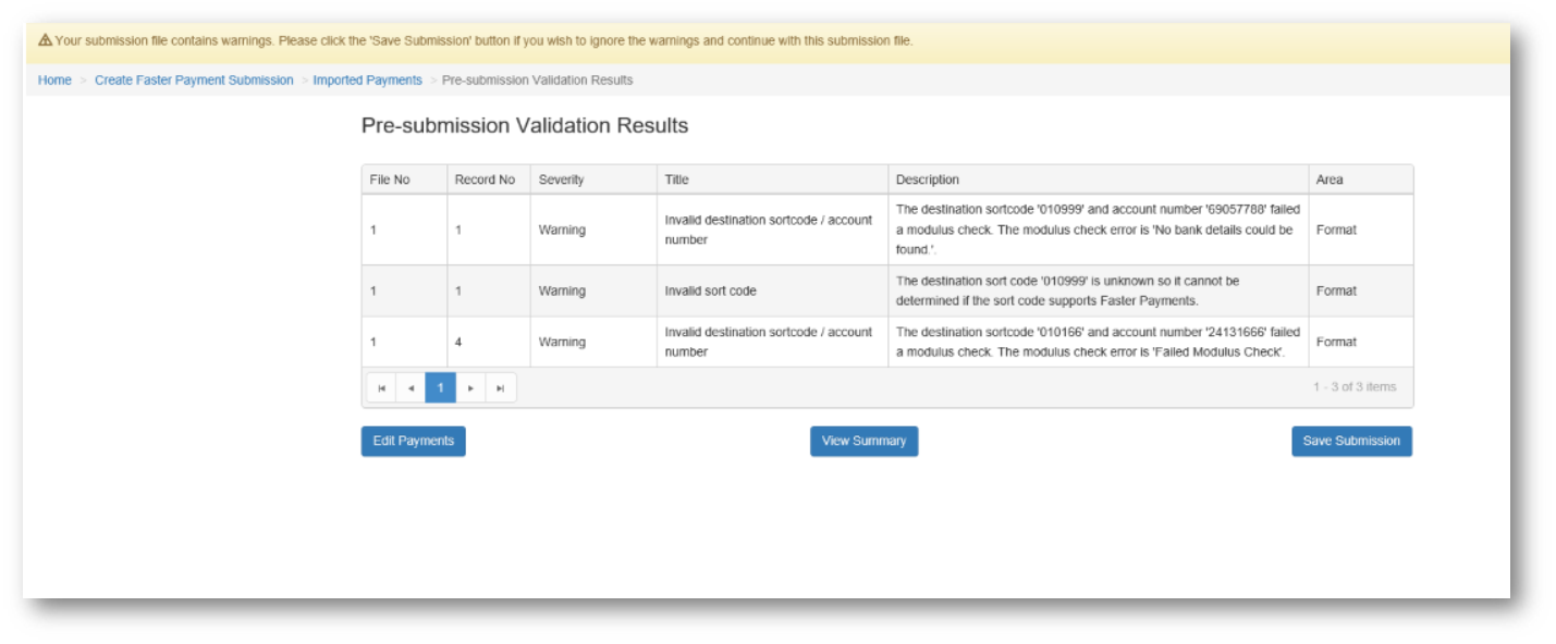 Create Faster Payment Submission From File